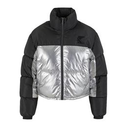 Karl Kani Winter Jacket female Black, Silver size XS