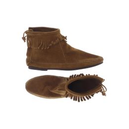 Minnetonka Damen Stiefelette, braun, Gr. 8