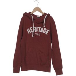 Tom Tailor Denim Herren Kapuzenpullover, bordeaux, Gr. 48