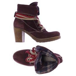 Tamaris Damen Stiefelette, bordeaux, Gr. 40