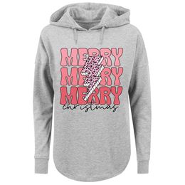 F4NT4STIC Sweatshirt 'Merry Christmas Print Leo Print' female Grey size M