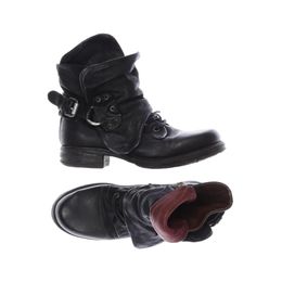 A.S.98 Damen Stiefelette, schwarz, Gr. 37