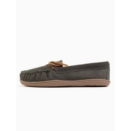 Minnetonka Mokassin Damen Gr&ouml;&szlig;e 36 braun / grau