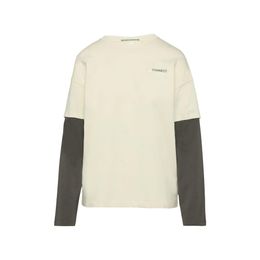 QS Shirt Damen Gr&ouml;&szlig;e S ecru / oliv