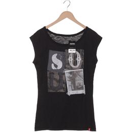 EDC by Esprit Damen T-Shirt, schwarz, Gr. 42