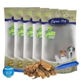 5 kg LYRA PET® Ochsenziemer Abschnitte 4 - 12 cm + Ballschleuder