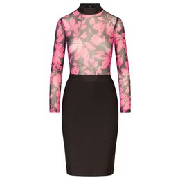 Kraimod Etuikleid Damen Gr&ouml;&szlig;e 36 pink / schwarz