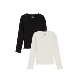 WE Fashion Shirt girl Black, White size 122/128