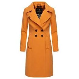 Grohe Wintermantel NAVAHOO "Wooly" Gr. M (38), orange (pfirsich) Damen Mäntel edler Trenchcoat in Wollmantel-Optik