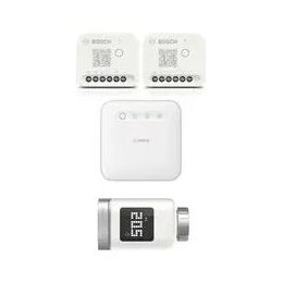 Mendler Bosch Smart Home - Starter Set Licht-/ Rollladensteuerung mit 2 Unterputz-Aktoren (Gen. 2) + gratis Thermostat