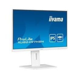 iiyama ProLite XUB2497HSN-W2, LED-Monitor 60.5 cm (23.8 Zoll), wei&szlig; (matt), FullHD, IPS, USB-C, RJ-45, 100Hz Panel