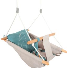 Babyschaukel Small Foot "Babyschaukel Seaside" blau Baby Babywippen