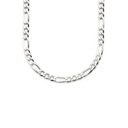 Kette ohne Anhänger Bruno Banani "Schmuck Geschenk Silber 925 Halsschmuck Halskette Figarokette" Halsketten Gr. 55, Silber 925 (Sterlingsilber), L: 55cm B: 4,2mm, silberfarben Herren