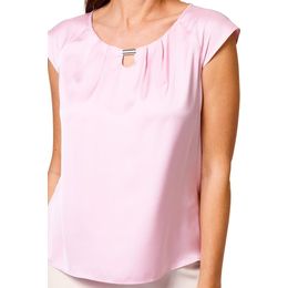 Shirttop HERMANN LANGE Collection "HERMANN Collection Satintop Sophie" Gr. 38, rosa (rose) Damen Tops