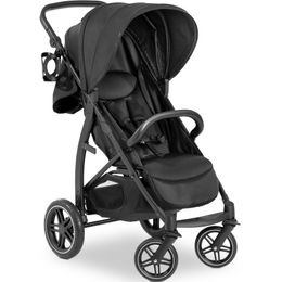 Kinder-Buggy hauck "Rapid 4D, schwarz" schwarz Baby Kinderwagen mit Getränkehalter und schwenk- feststellbaren Vorderrädern