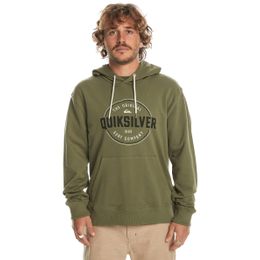 Kapuzensweatshirt Quiksilver "CIRCLE UP HOODIE" Gr. XL, grün (khaki) Herren Sweatshirts