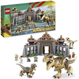 Konstruktionsspielsteine Lego "Angriff des T. rex und Raptors aufs Besucherzentrum (76961)" Spielbausteine bunt Kinder Lego Jurassic Park; Made in Europe