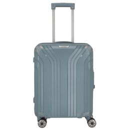 Hartschalen-Trolley Travelite "ELVAA S" Gr. B/H/T: 40cm x 55cm x 20cm 41 l, blau (blaugrau) Koffer Handgepäck-Koffer Reisegepäck Hartschallenkoffer Reisekoffer