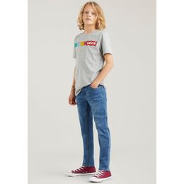 Skinny-fit-Jeans LEVI'S KIDS "LVB-510 SKINNY FIT JEANS" Gr. 2/92, N-Gr, blau (mid indigo used) Jungen Jeans for BOYS