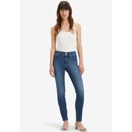 Levi's Skinny-fit-Jeans LEVI'S "311 SHP CORSET SKINNY", Damen, Gr. 31, Länge 28, blau (clever girl), Denim/Jeans, Obermaterial: 80% Baumwolle, 19% Polyester, 1% Elasthan, casual, skinny fit knöchellang, Jeans