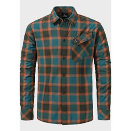 Schöffel Outdoorhemd SCHÖFFEL "Hiking Shirt Style Poplar MNS" Gr. 50, Normalgrößen, grün (6965 - grün) Herren Hemden