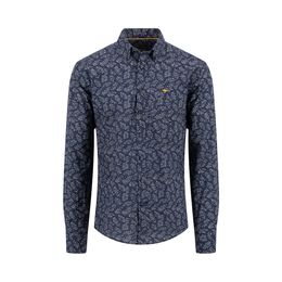 Langarmhemd Fynch-Hatton Gr. 4XL, N-Gr, blau (dark navy) Herren Hemden