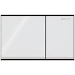 Geberit Betätigungsplatte Omega 60 115081SI1 Glas weiss, für Omega Spülkästen