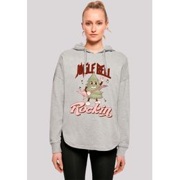 F4NT4STIC Damen Kapuzenpullover "Jingle Bell Rocking Weihnachten Tree", grau, Gr. XS, Obermaterial: 100% Baumwolle, Pullover, Premium Qualit&auml;t,