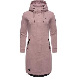 Ragwear Damen Kurzmantel "Letti Long", lila, Gr. M, Fleece, Obermaterial: 54% Polyester, 41% Baumwolle, 5% Viskose, Mäntel, Übergangsjacke aus Fleece