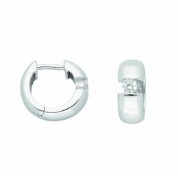 Adelia&acute;s ADELIA ́S Damen Paar Ohrh&auml;nger "1 Paar 925 Silber Ohrringe / Creolen mit Zirkonia &Oslash; 12,9 mm", Damen, Silber 925 (Sterlingsilber), silber, Silber 925