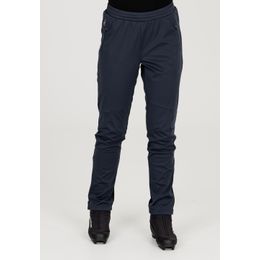 Endurance Damen Stoffhose "Lindahl", blau, Gr. 40, unifarben, 100% Polyester, Hosen, mit praktischen Reflektoren