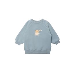 Liliput M&auml;dchen Sweatshirt "Toast", blau, Gr. 98, bedruckt, 80% Baumwolle, 20% Polyester, Sweatshirts, aus super weichem Material