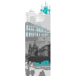 Fototapete "St. Petersburg", B/L: 1mm x 2,8mm, blau, ARCHITECTS PAPER, Tapeten, Vlies, Wand, Schräge