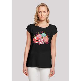 F4NT4STIC Damen T-Shirt "Pink Cute Weihnachten Tree Balls", schwarz, Gr. 5XL, Obermaterial: 100% Baumwolle, Shirts, Premium Qualit&auml;t,