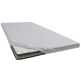 Spannbettlaken bellana, silber, Jersey-Elasthan, Obermaterial: 95% Baumwolle, 5% Elasthan (LYCRA), Bettlaken, "Jersey-Elasthan deluxe in Gr. 90x200,