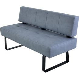 K+w Komfort & Wohnen Polsterbank, B:160cm H:88cm T:67cm, blau, K+W KOMFORT & WOHNEN, Esszimmer, Sitzbänke, "Spider II", Sitzsteppung, bequem durch Sandwichbauweise,