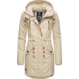 Ragwear Damen Wintermantel "Elsie", beige, Gr. XXXL, Außenmaterial: 65% Polyester, 35% Baumwolle, Innenfutter: 100% Polyester, Wattierung: 100%