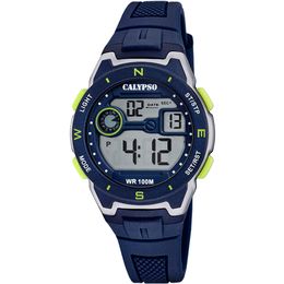 Calypso Watches Kinder Chronograph "Digital Crush", blau, Armbanduhren, Kinderuhr, Quarzuhr, Armbanduhr, Junge, digital, Tag, Wochentag, Monat