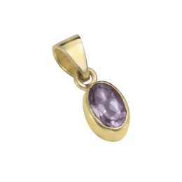 Vivance Damen Kettenanh&auml;nger "333/- Gelbgold mit Amethyst", one-size, Gold, 0,5 g, gelb, Gold, Schmuckanh&auml;nger