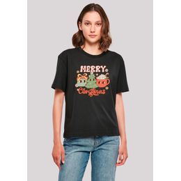 F4NT4STIC Damen T-Shirt "Merry Weihnachten Cozy And Cute", schwarz, Gr. XL, Obermaterial: 100% Baumwolle, Shirts, Premium Qualit&auml;t,
