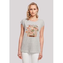 F4NT4STIC Damen T-Shirt "Feeling Weihnachten in the bones", grau, Gr. XS, Obermaterial: 100% Baumwolle, Shirts, Premium Qualit&auml;t,