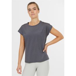 Endurance Herren Funktionsshirt "Limko", grau, Gr. 34, gestreift, meliert, 92% Polyester, 8% Elasthan, Shirts, mit innovativer Quick Dry-Technologie