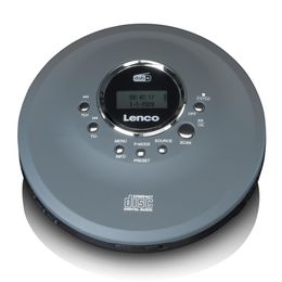 Lenco Radio "CD-400GY - Tragbarer CD/MP3-Player", B:15,2cm H:19cm T:4,7cm, grau, Radios