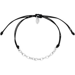 Amor Damen Charm-Armband "2038576", 23cm, Nylon Silber 925 (Sterlingsilber), silber, Nylon, Silber 925 (Sterlingsilber), Armbänder