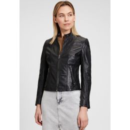 Mauritius Damen Lederjacke "GWKeili LASV", schwarz, Gr. XXL, unifarben, Obermaterial: 100% Schafsleder. Futter: 100% Baumwolle. &Auml;rmelfutter: 100%