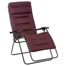 Gartensessel Lafuma "Relax AirComfort XL" Sessel Gr. Relaxliege, Relaxfunktion, B/H/T: 85cm x 127cm x 78cm, rot (bordeaux) Relaxfunktion, inkl. Kopfkissen