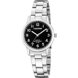 Calypso Watches Damen Quarzuhr "Basic", silber, Armbanduhren, Armbanduhr, Damenuhr, Edelstahlarmband, analog