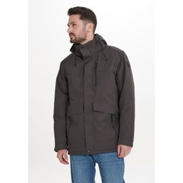 WHISTLER Herren Parka "Buron", grau, Gr. XL, unifarben, 100% Polyester, Jacken, mit komfortablem Langschnitt