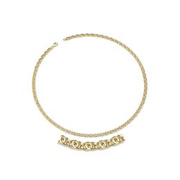 Firetti Damen Goldkette "Schmuck Geschenk Gold 333 Halskette Tigeraugenkette", 45, Gelbgold 333, B: 4,1mm, gold, Gelbgold 333, B:4,1mm, Halsketten,