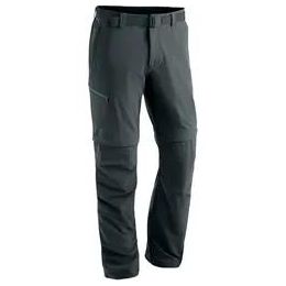 Funktionshose Maier Sports "Tajo 2" Gr. 29, Kurzgrößen, grau Herren Hosen Wanderhose, zipp-off Outdoor-Hose, 4 Taschen, Regular Fit